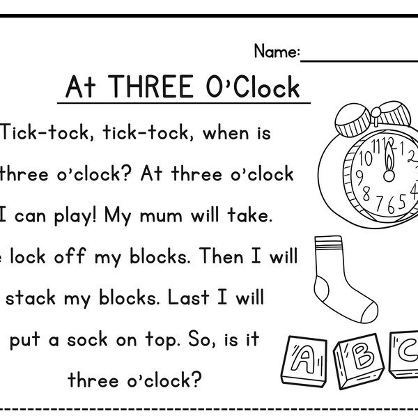 50 Kindergarten 1st Grade Reading Comprehension Passages Worksheets ...