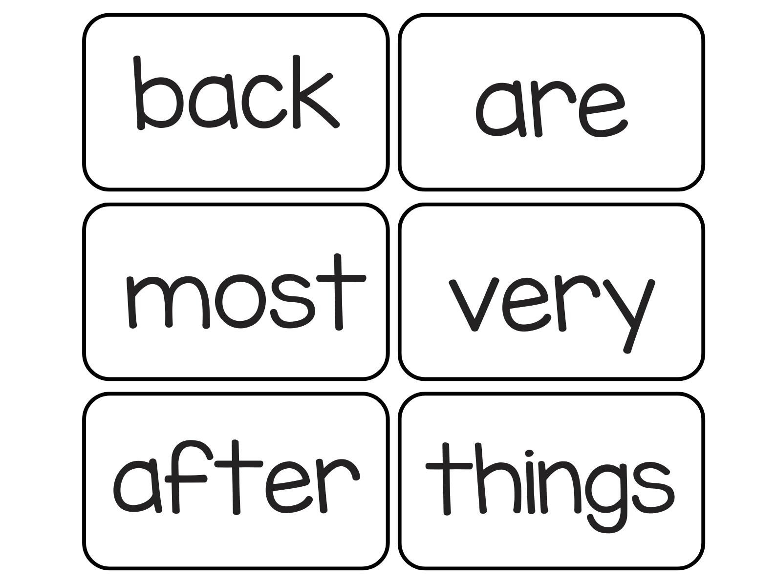 100 Printable Second Hundred Sight Word Flashcards. 1st 2-3 Grade Sight ...