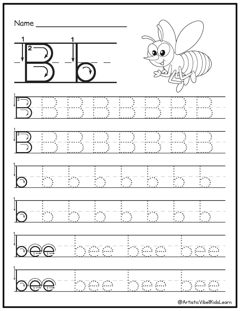 26 Printable Trace the Alphabet I Know My Letters Worksheets. Preschool ...