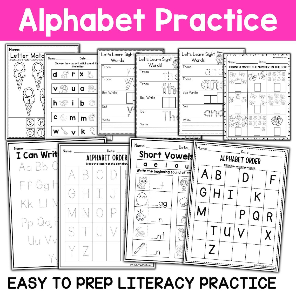 Prek Summer Review - Preschool Printable Worksheets Teacher Resources ...