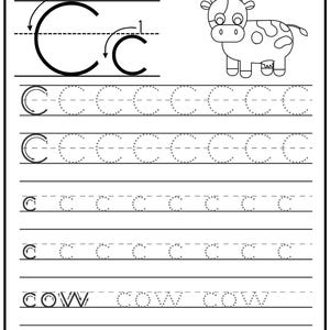 26 Printable Trace the Alphabet I Know My Letters Worksheets. Preschool ...
