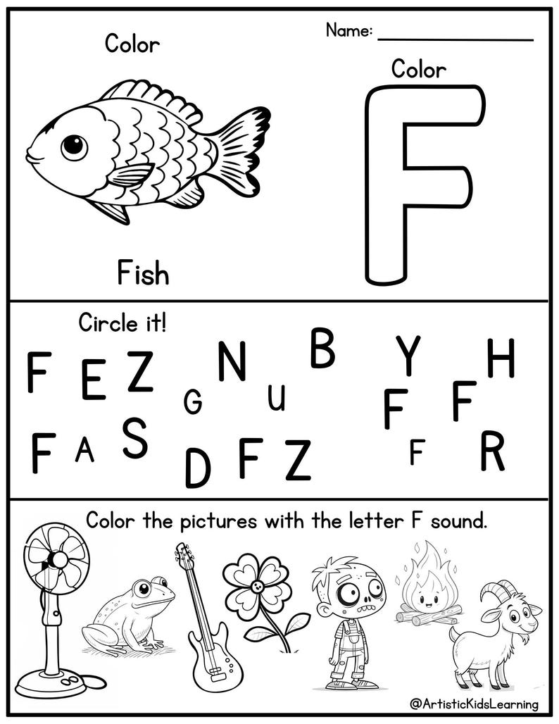 Alphabet Letter Worksheets | Letter Recognition, Sounds & Tracing ...