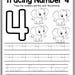 Numbers 1-20 Trace, Count, and Color Worksheets Preschool Numbers ...