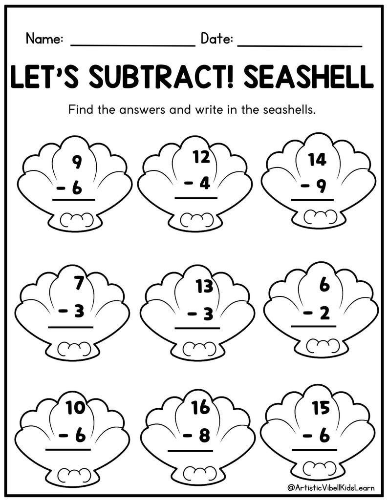 57 Math Worksheets Kindergarten-1st Grade. No Prep Addition and ...