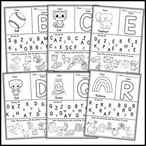 Alphabet Letter Worksheets Letter Recognition, Sounds & Tracing ...