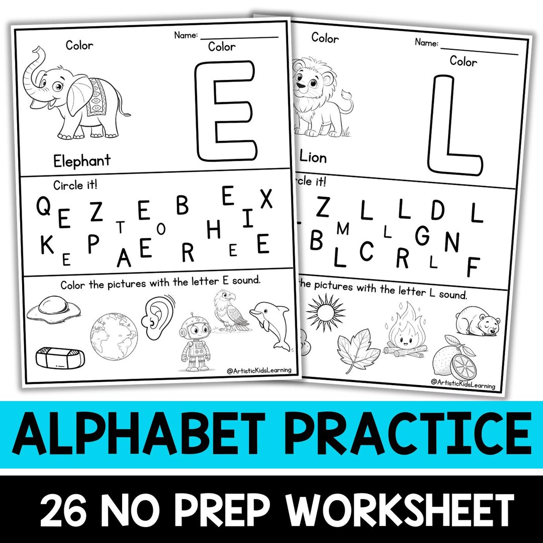 Alphabet Letter Worksheets | Letter Recognition, Sounds & Tracing ...