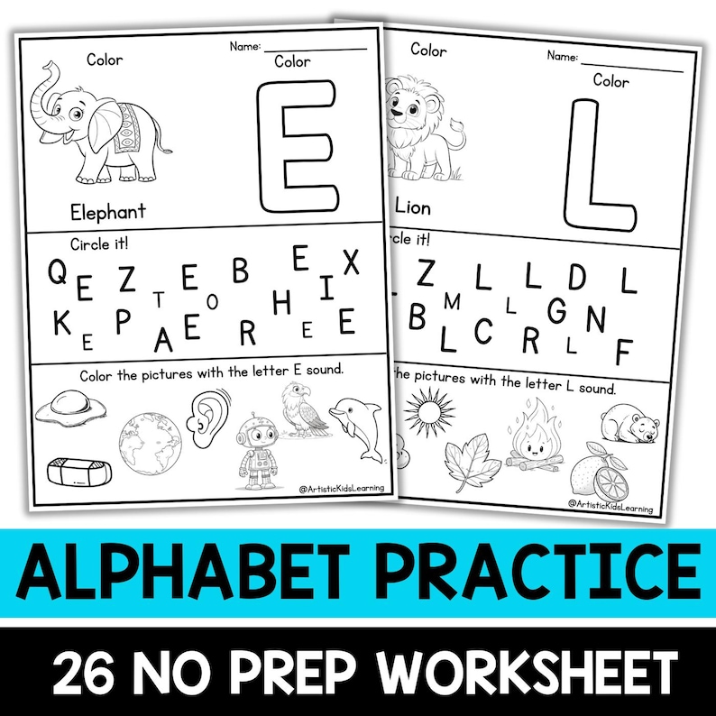 Alphabet Letter Worksheets | Letter Recognition, Sounds & Tracing ...