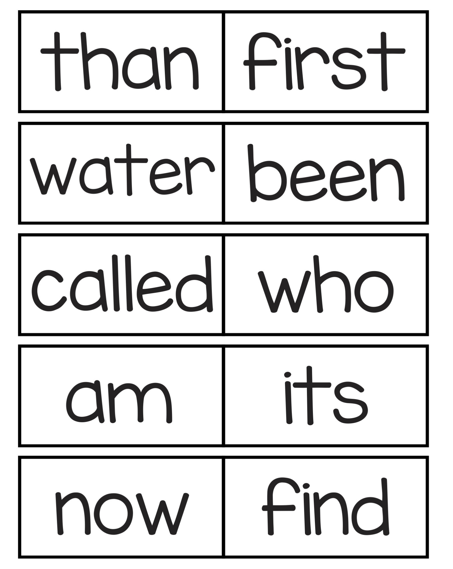 100 Prek-1st Grade Sight Words Cards | Kindergarten-1st Grade Sight ...