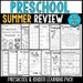 Prek Summer Review Preschool Printable Worksheets Teacher Resources ...