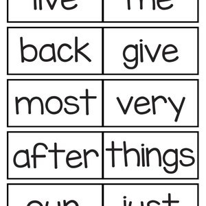 100 Printable Fry's Second Hundred Sight Word Flashcards. 1st 2-3 Grade ...