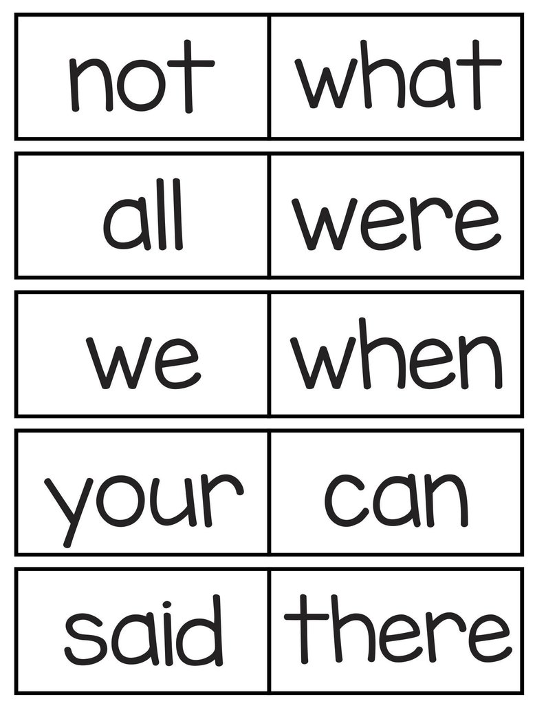 100 Prek-1st Grade Sight Words Cards | Kindergarten-1st Grade Sight ...
