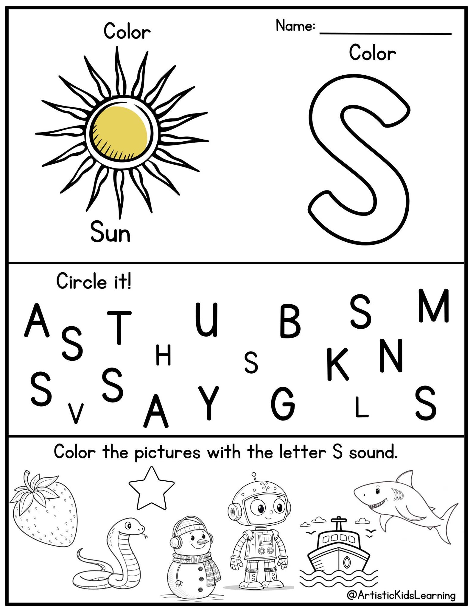 Alphabet Letter Worksheets | Letter Recognition, Sounds & Tracing ...