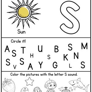 Alphabet Letter Worksheets | Letter Recognition, Sounds & Tracing ...
