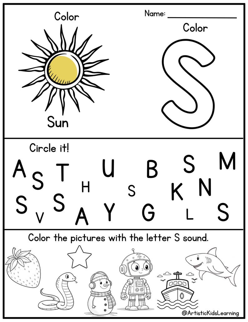 Alphabet Letter Worksheets | Letter Recognition, Sounds & Tracing ...