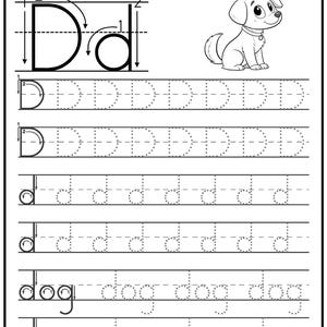 26 Printable Trace the Alphabet I Know My Letters Worksheets. Preschool ...