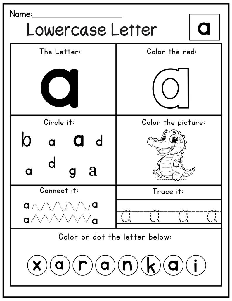 Alphabet Worksheets | 52 Alphabet Letter Recognition Worksheets ...