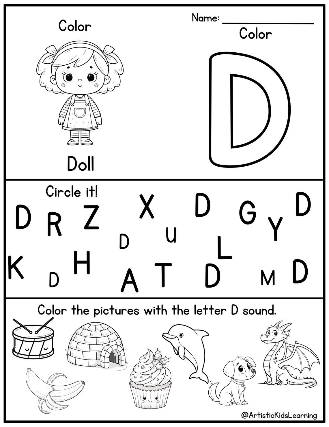 26 Printable Alphabet Letter Sounds Worksheets. Preschool-kindergarten ...