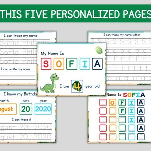 Printable Name Workbook Personalized Name Tracing & Writing Practice ...
