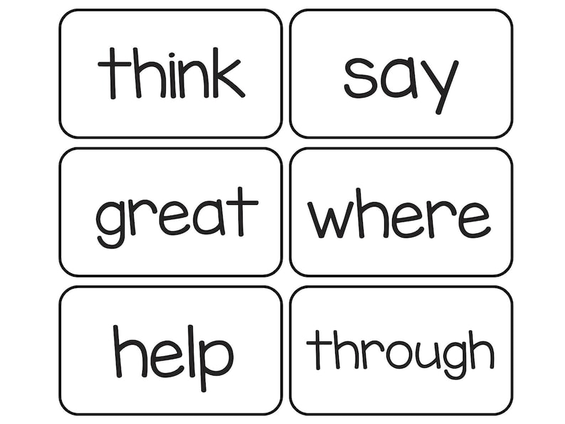 100 Printable Second Hundred Sight Word Flashcards. 1st -2-3 Grade ...