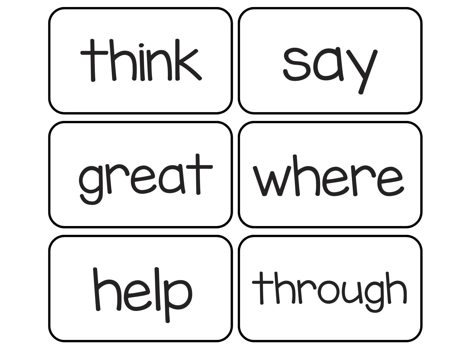100 Printable Second Hundred Sight Word Flashcards. 1st 2-3 Grade Sight ...