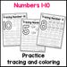 Numbers 1-20 Trace, Count, and Color Worksheets Preschool Numbers ...