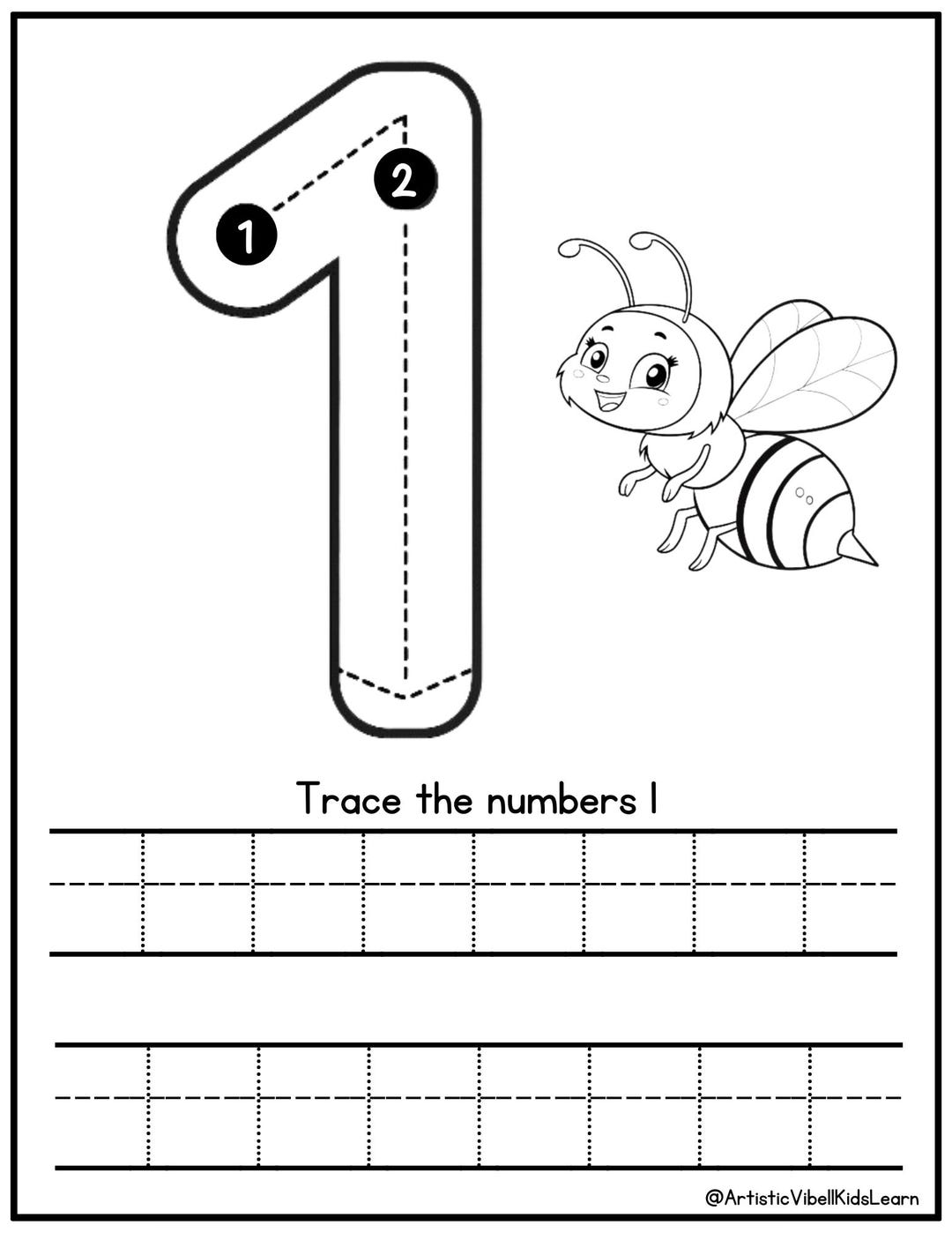 20 Number Tracing Worksheets, Traceable Numbers, Preschool Worksheets ...