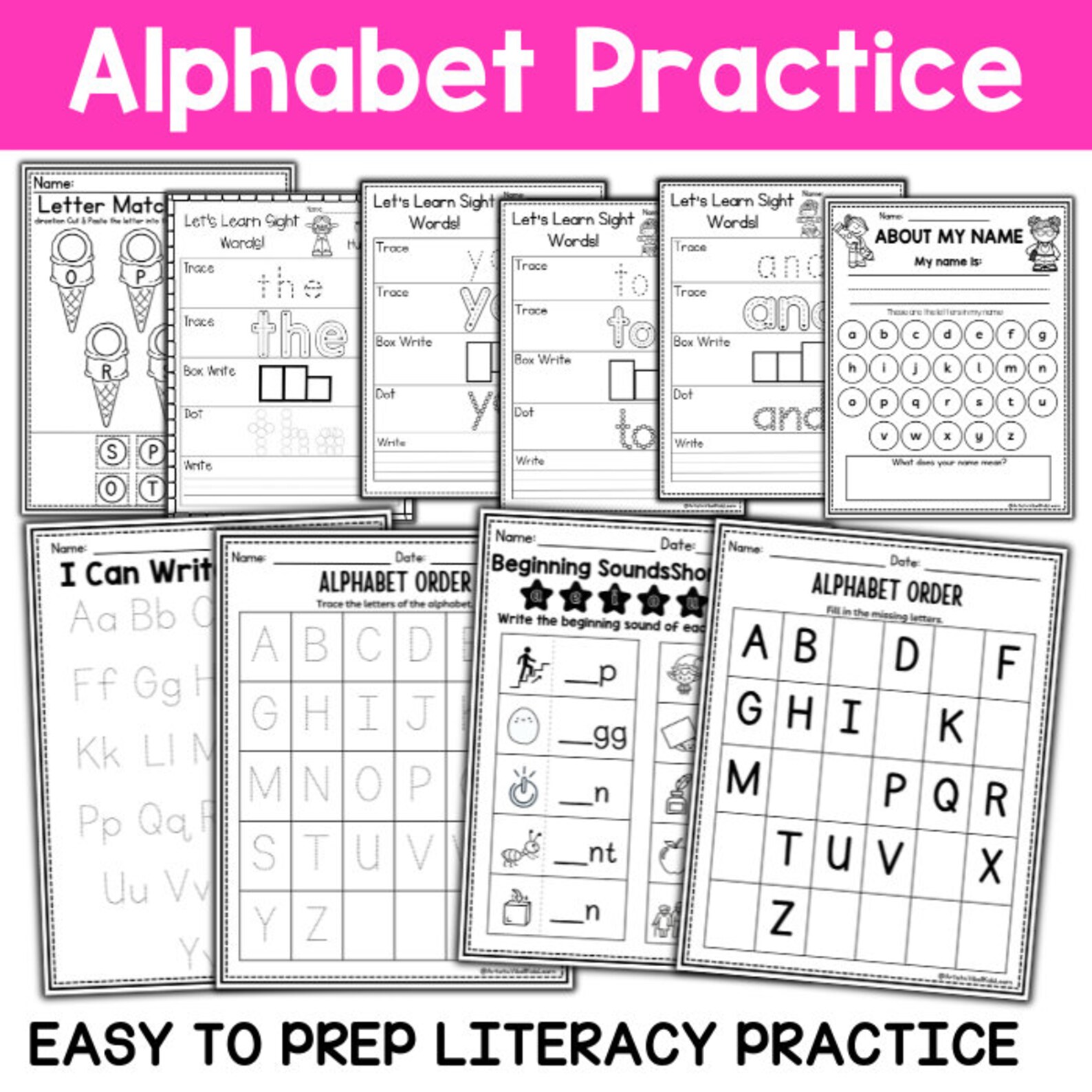 Prek Summer Review Preschool Printable Worksheets Teacher Resources ...