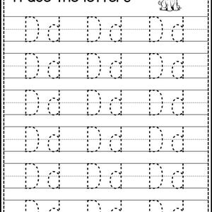 26 Printable Trace the Alphabet Worksheets. Preschool-kdg Phonics ...