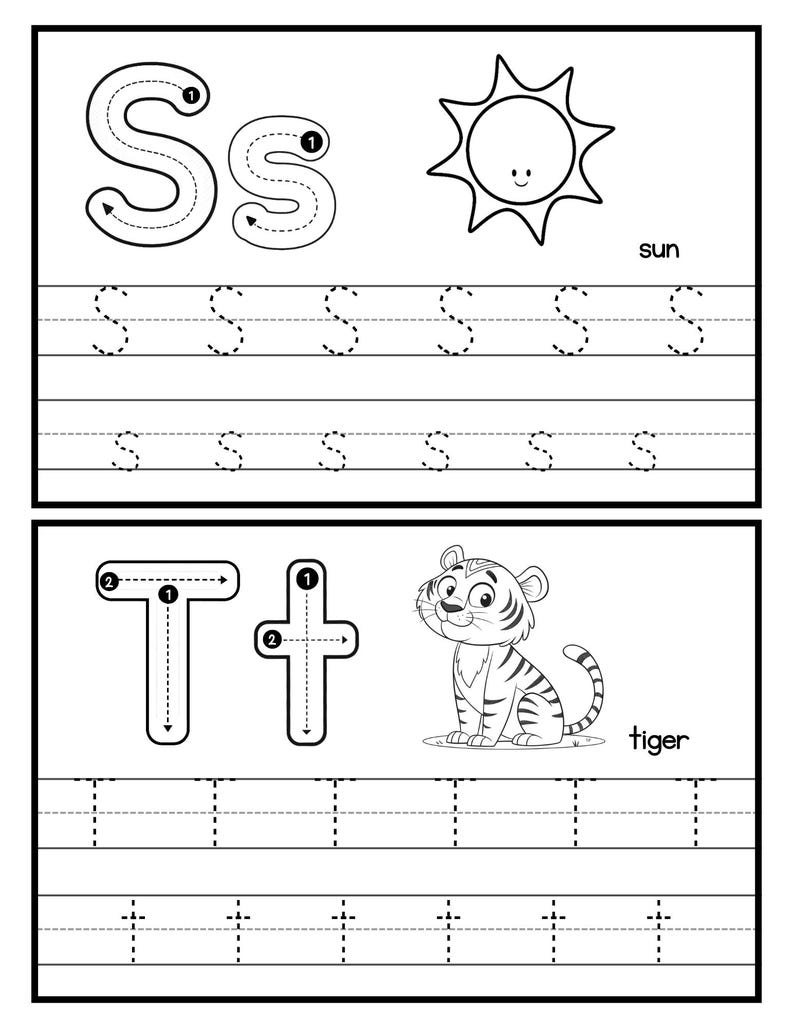26 ABC Phonics Tracing Cards. Preschool- Kindergarten Printable ...
