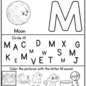 Alphabet Letter Worksheets | Letter Recognition, Sounds & Tracing ...