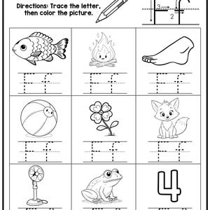 26 Printable Alphabet Letter Sounds Worksheets. Kindergarten ...