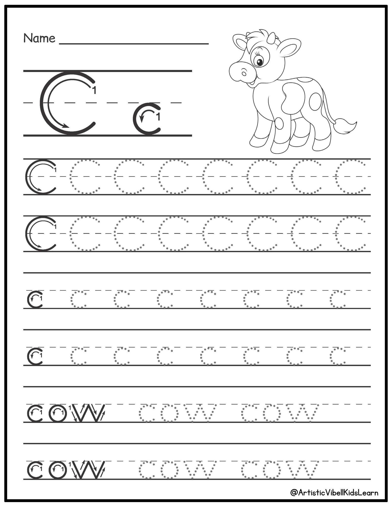 26 Printable Trace the Alphabet I Know My Letters Worksheets. Preschool ...