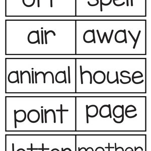 100 Printable Fry's Second Hundred Sight Word Flashcards. 1st -2-3 ...