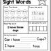 40 Printable Let's Learn Fry 1st Forty Sight Words Worksheets ...