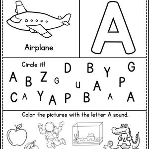 Alphabet Letter Worksheets Letter Recognition, Sounds & Tracing ...