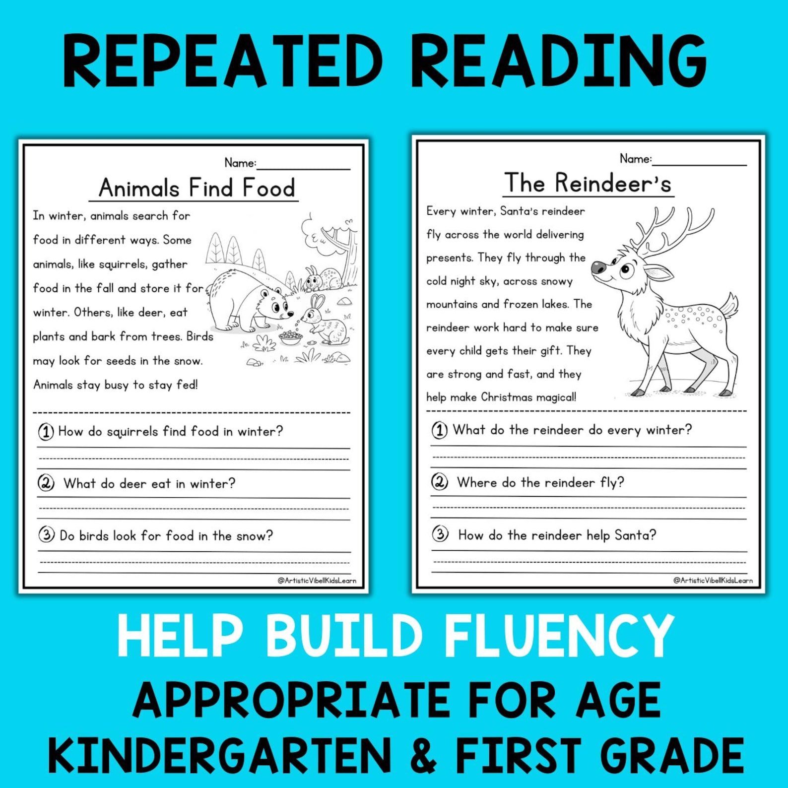 January Reading Comprehension Passages Kindergarten 1st Grade ...