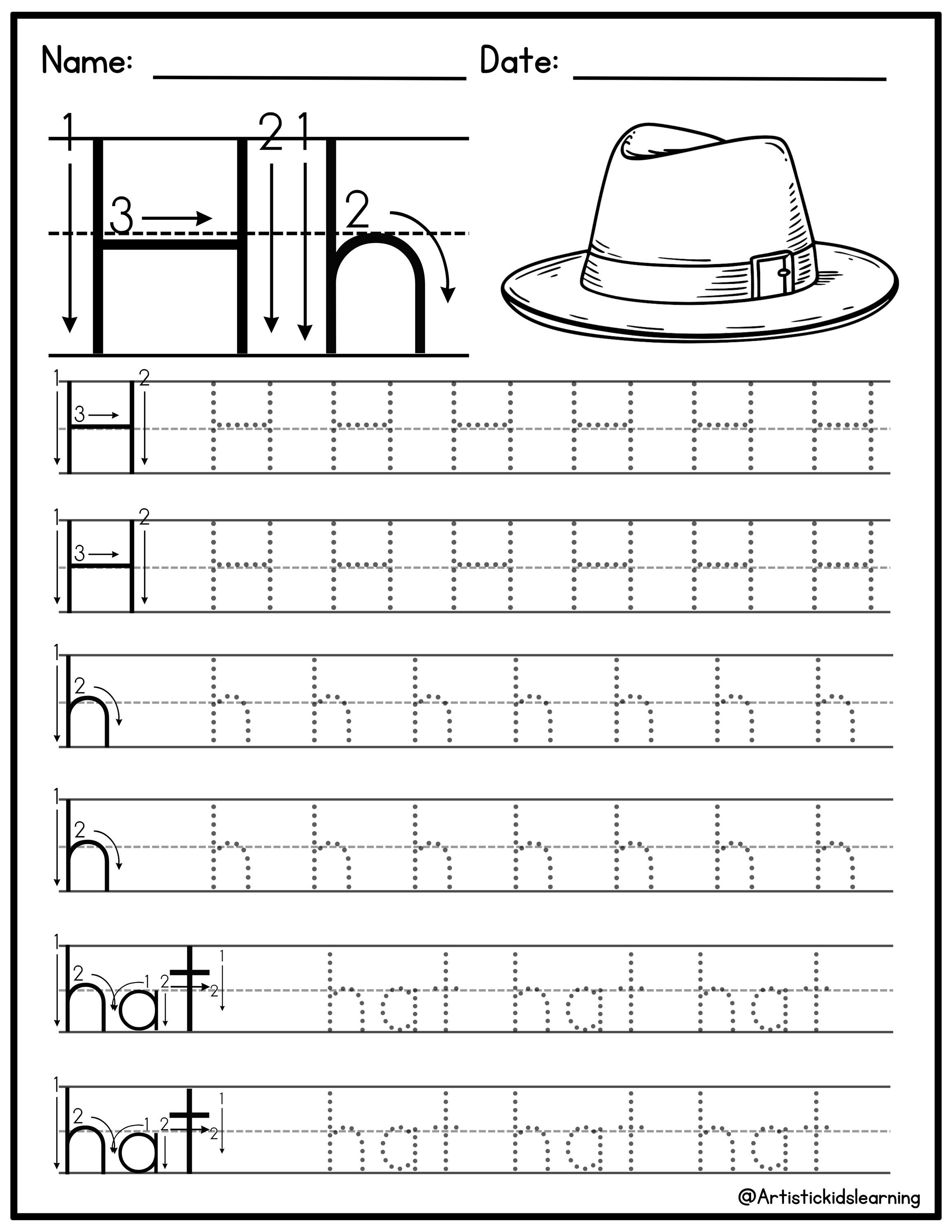 26 Printable Trace the Alphabet I Know My Letters Worksheets. Preschool ...