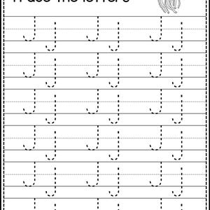26 Printable Trace the Alphabet Worksheets. Preschool-kdg Phonics ...