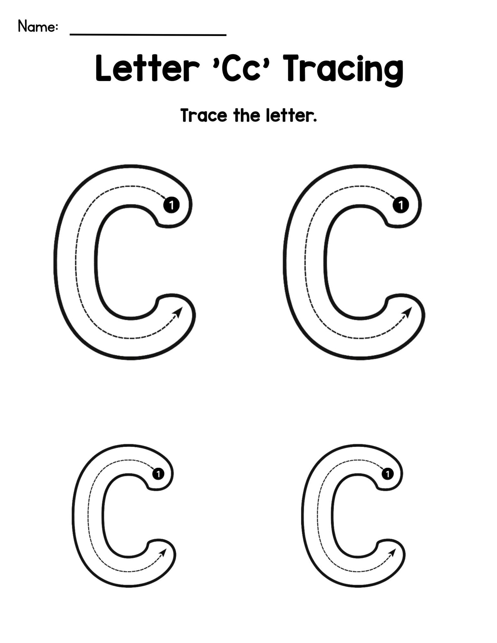 26 ABC Phonics Tracing Pages. Preschool- Kindergarten Printable ...