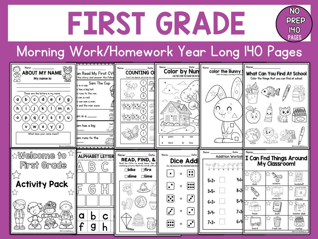 140 First Grade Morning Work Review Worksheets Teacher Resources ...
