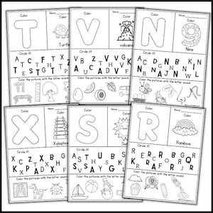 Alphabet Letter Worksheets Letter Recognition, Sounds & Tracing ...