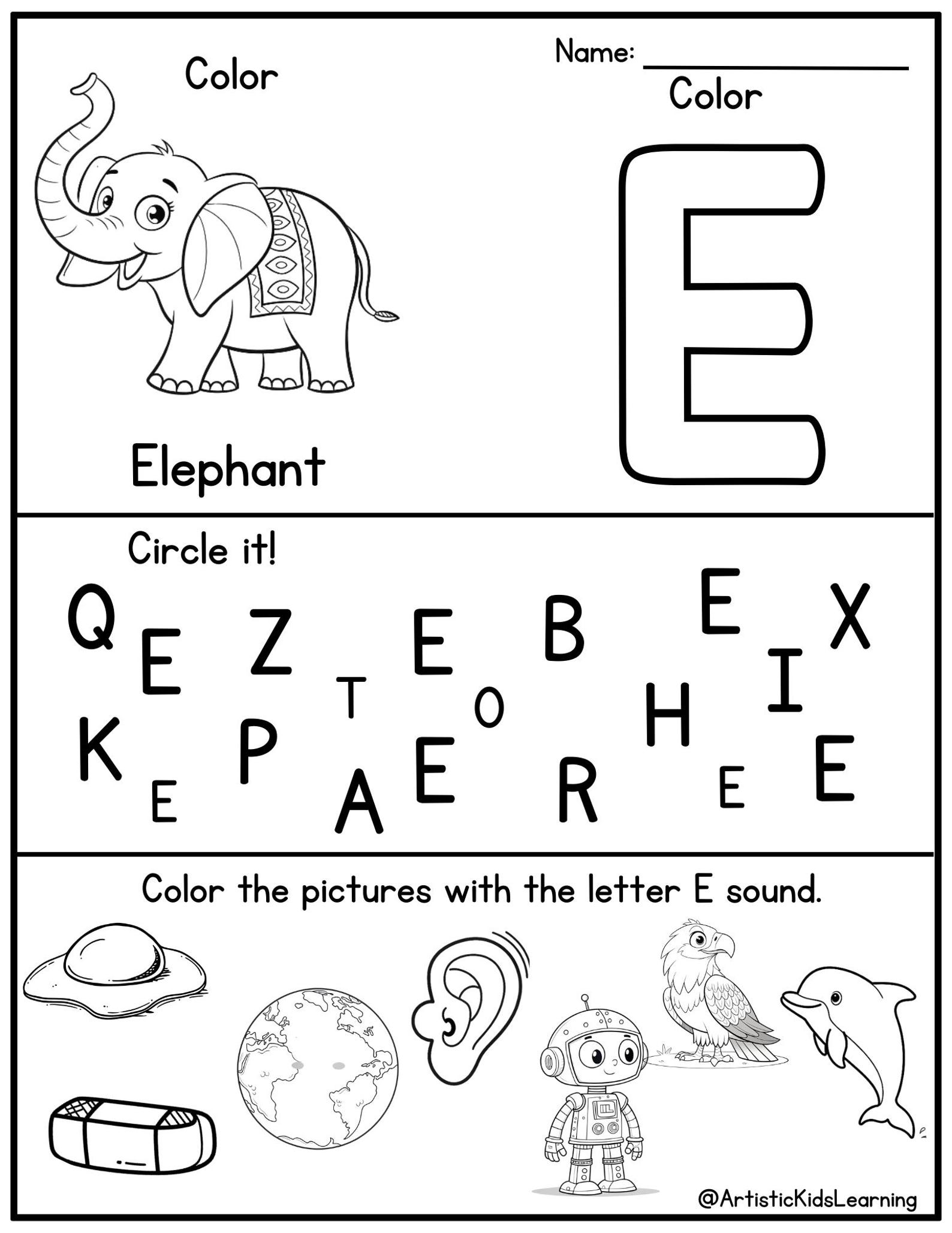 26 Printable Alphabet Letter Sounds Worksheets. Preschool-kindergarten ...