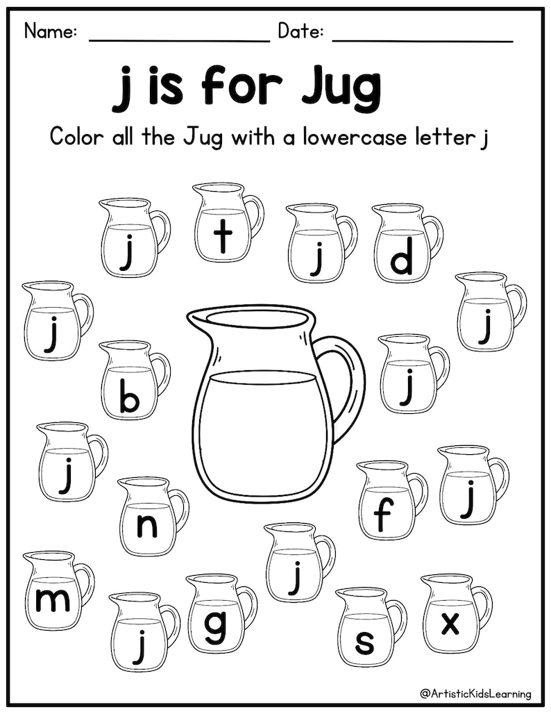 26 Printable Alphabet Lowercase Dab It Worksheets | Preschool-kdg ...