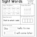 40 Printable Let's Learn Fry 1st Forty Sight Words Worksheets ...