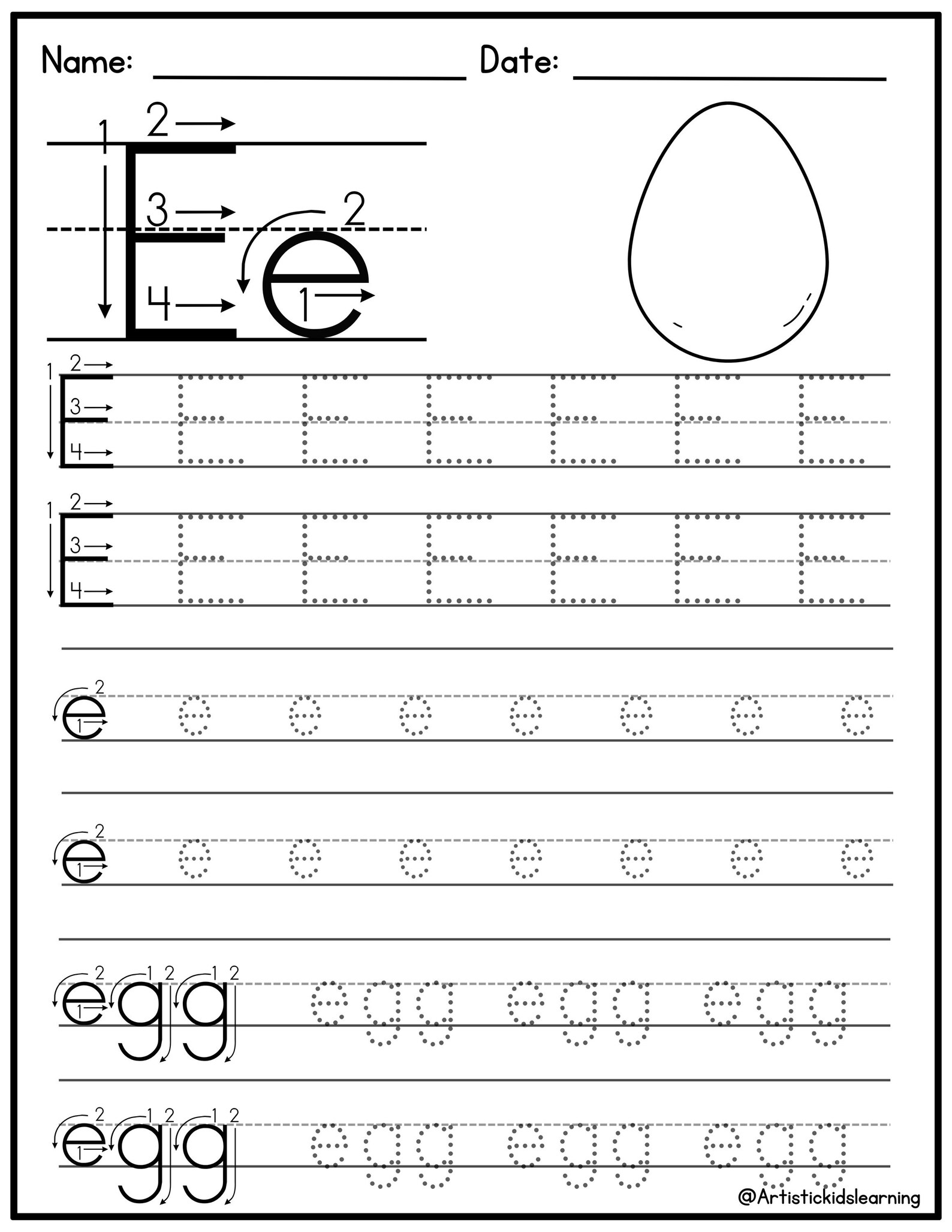 26 Printable Trace the Alphabet I Know My Letters Worksheets. Preschool ...