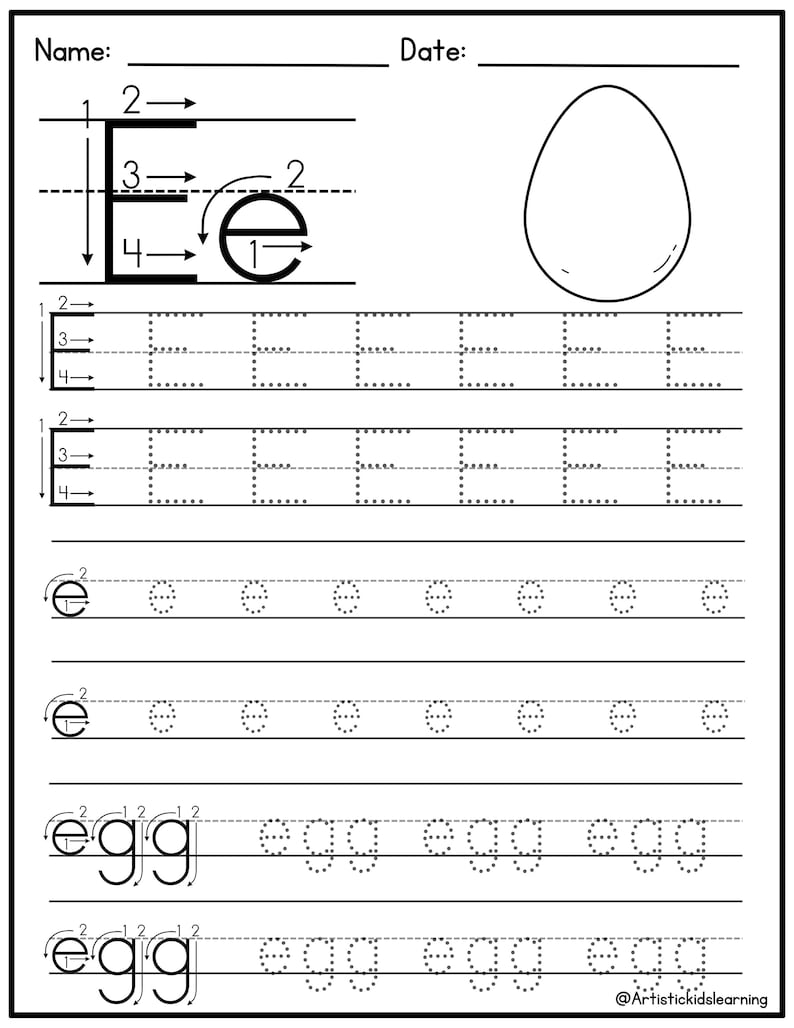 26 Printable Trace the Alphabet I Know My Letters Worksheets. Preschool ...