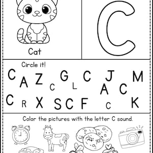 Alphabet Letter Worksheets Letter Recognition, Sounds & Tracing ...