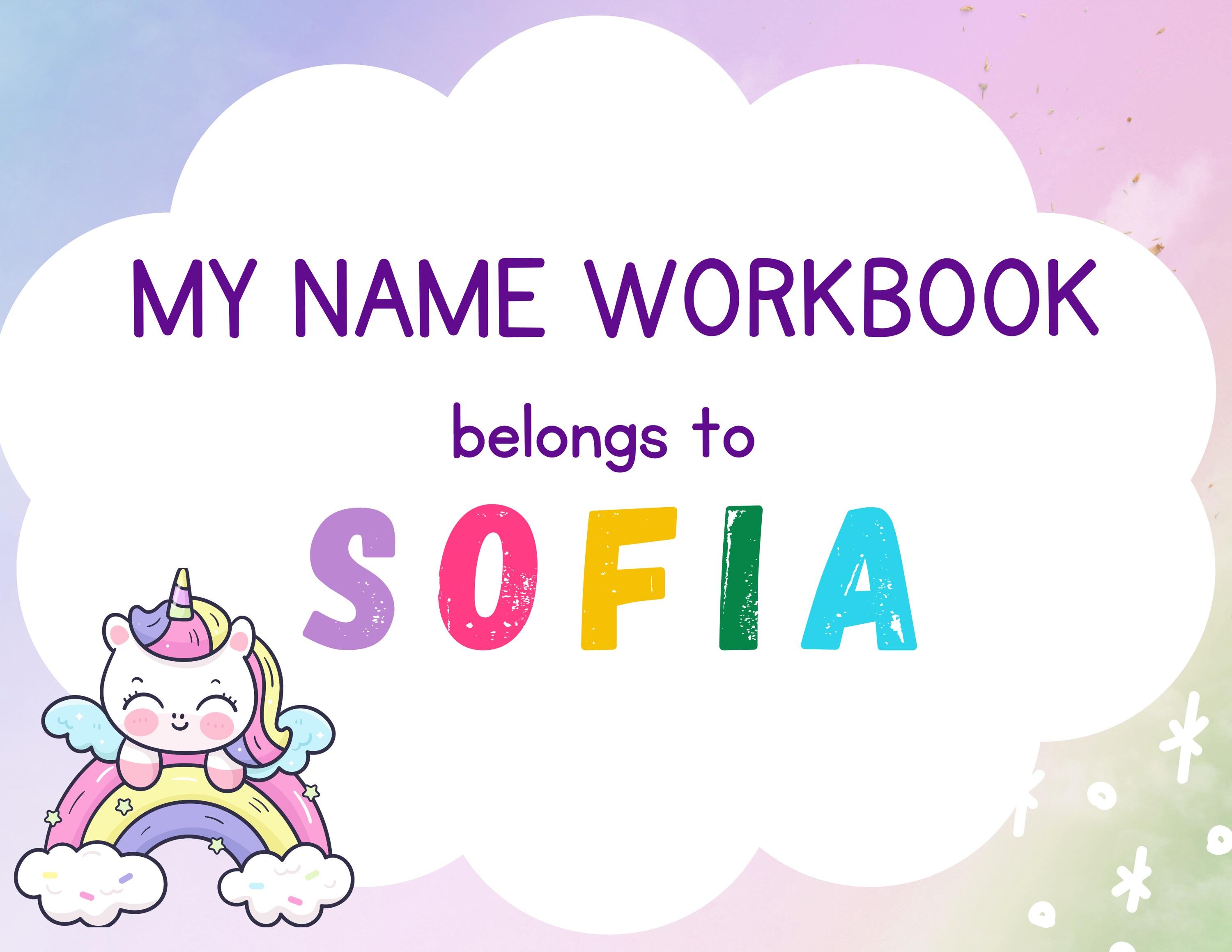 Printable Name Workbook Personalized Name Tracing and Writing Practice ...