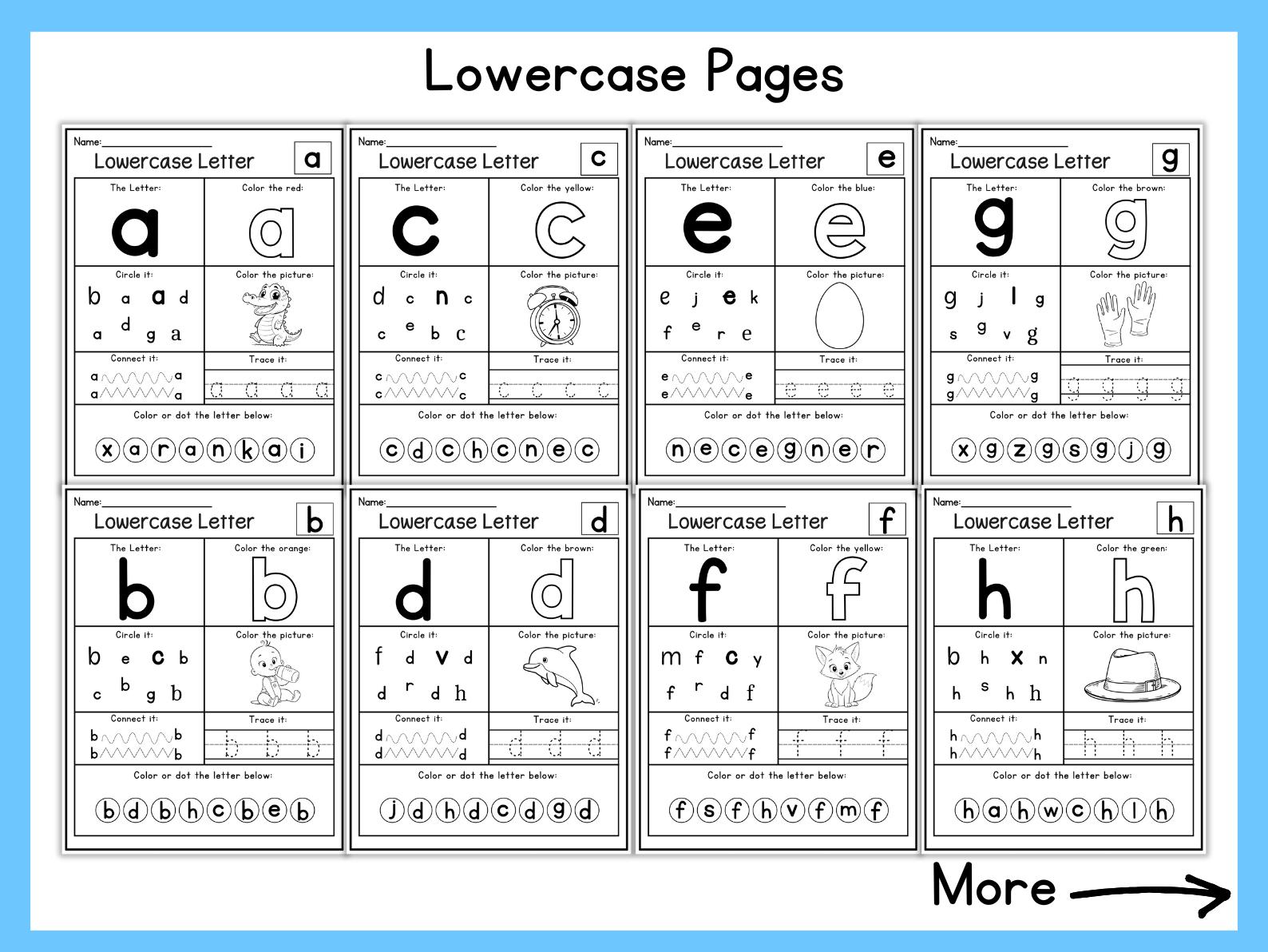 Alphabet Worksheets | 52 Alphabet Letter Recognition Worksheets ...