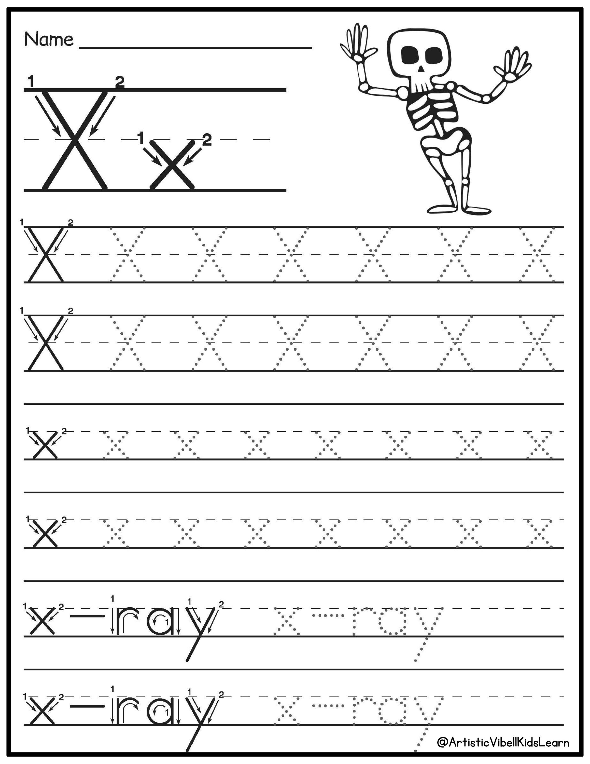 26 Printable Trace the Alphabet I Know My Letters Worksheets. Preschool ...